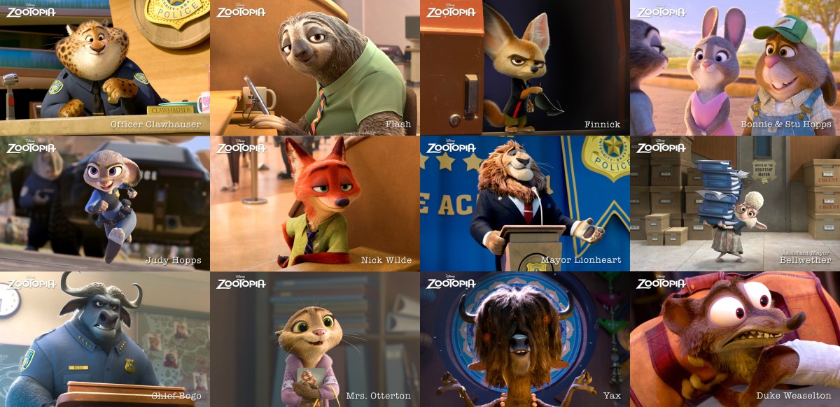 Meet the colorful inhabitants of Disney’s ‘Zootopia’ – CinemaBravo