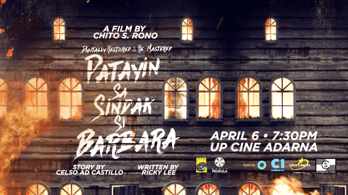 Digitally restored Chito S. Roño’s ‘Patayin sa Sindak si Barbara ...